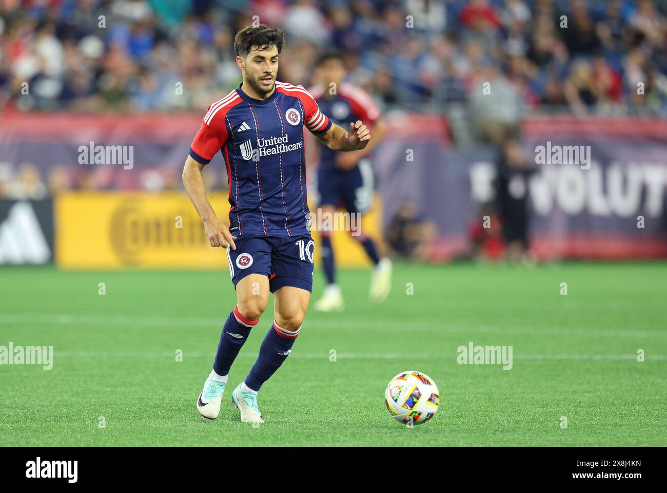 May 25, 2024; Foxborough, MA, USA; New England Revolution midfielder ...