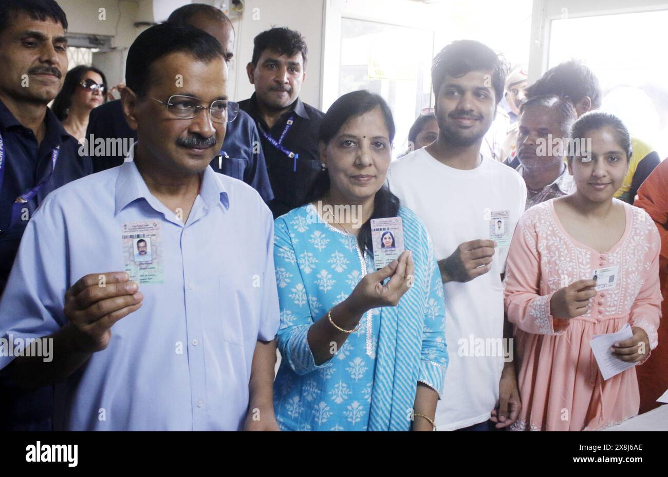 NEW DELHI, INDIA - MAY 25: Delhi Chief Minister Arvind Kejriwal along ...
