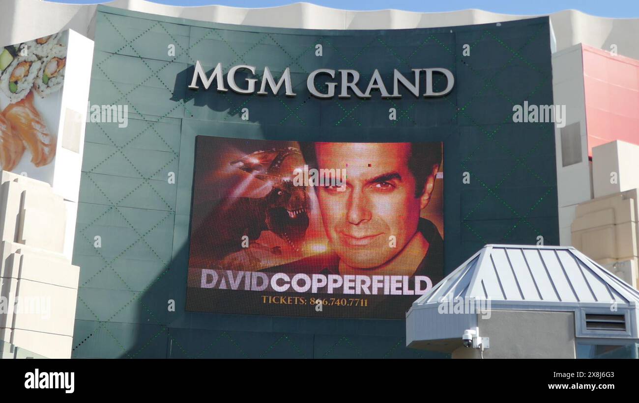 Las Vegas, Nevada, USA 15th May 2024 David Copperfield Marquee at MGM ...