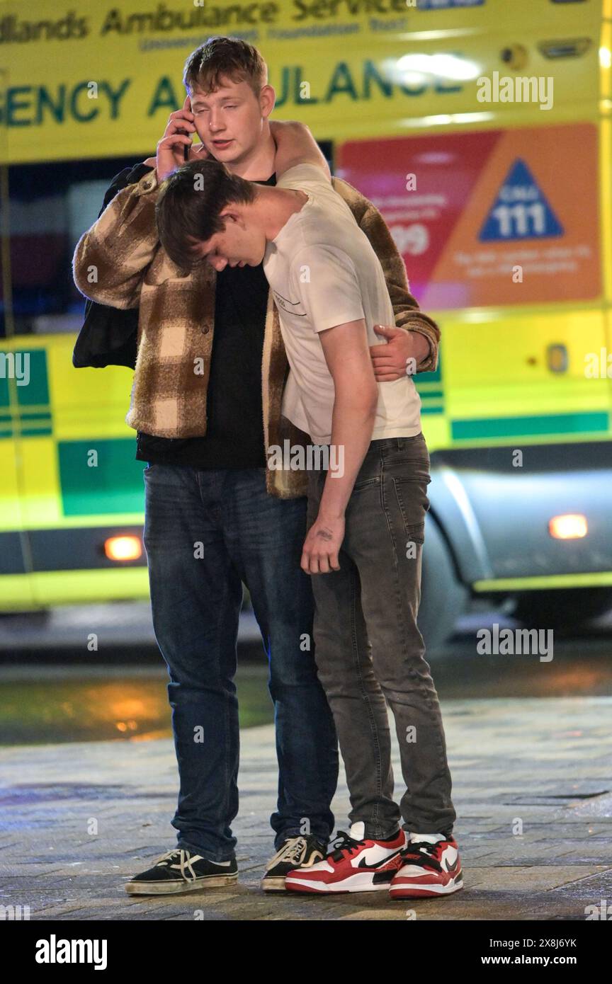 Broad Street, Birmingham, May 26th 2024 - Rain failed to dampen spirits ...