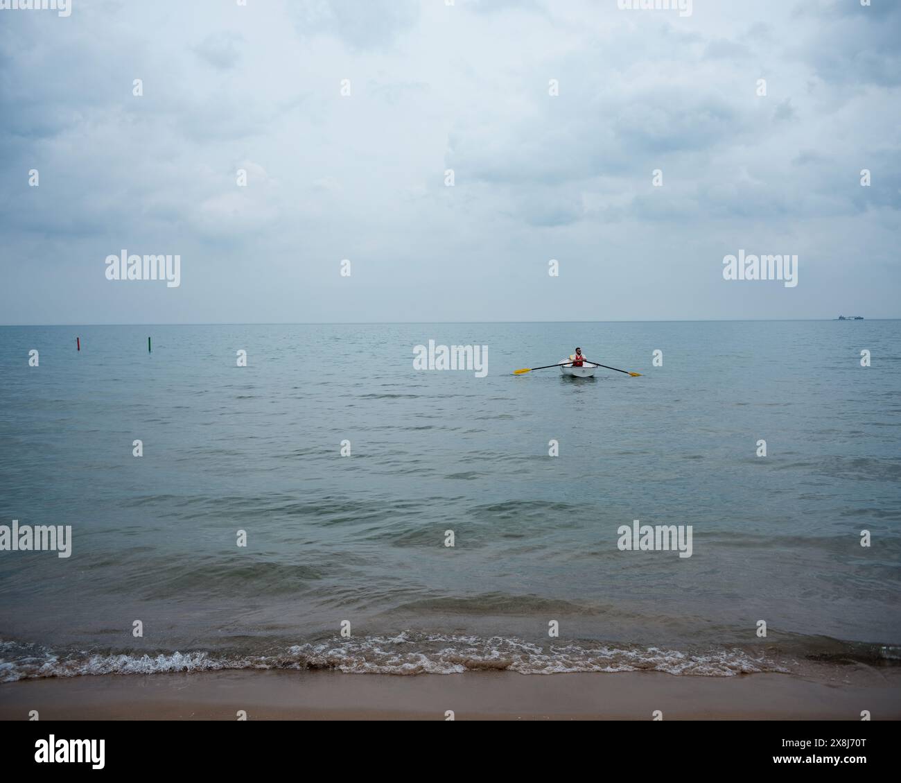 Isolation on Lake Michigan Stock Photo - Alamy