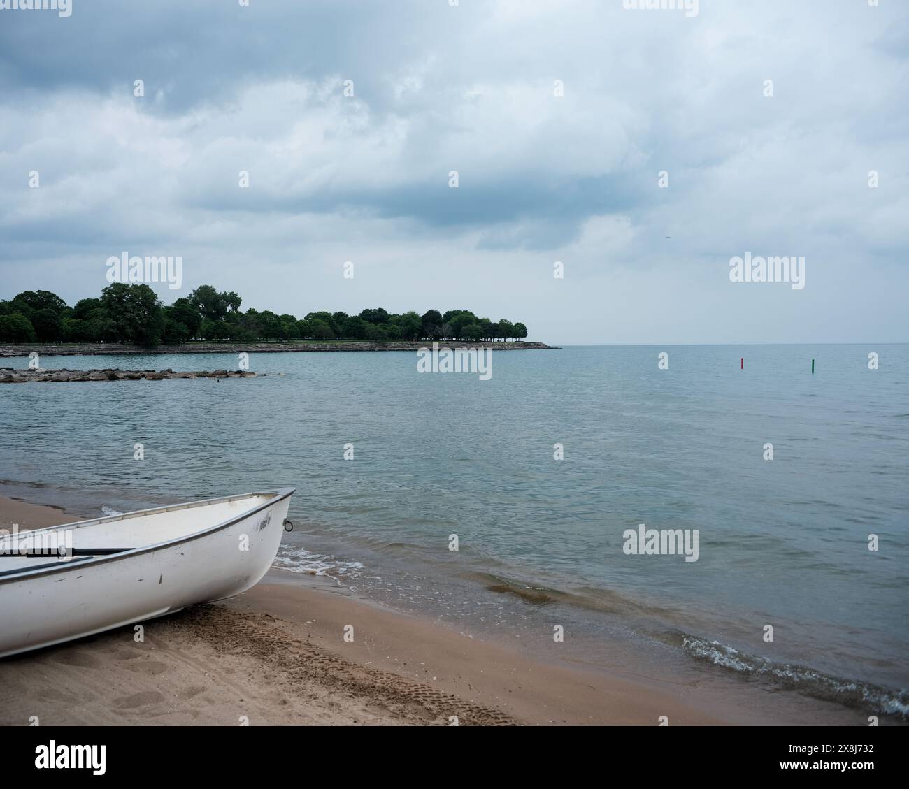 Isolation on Lake Michigan Stock Photo - Alamy