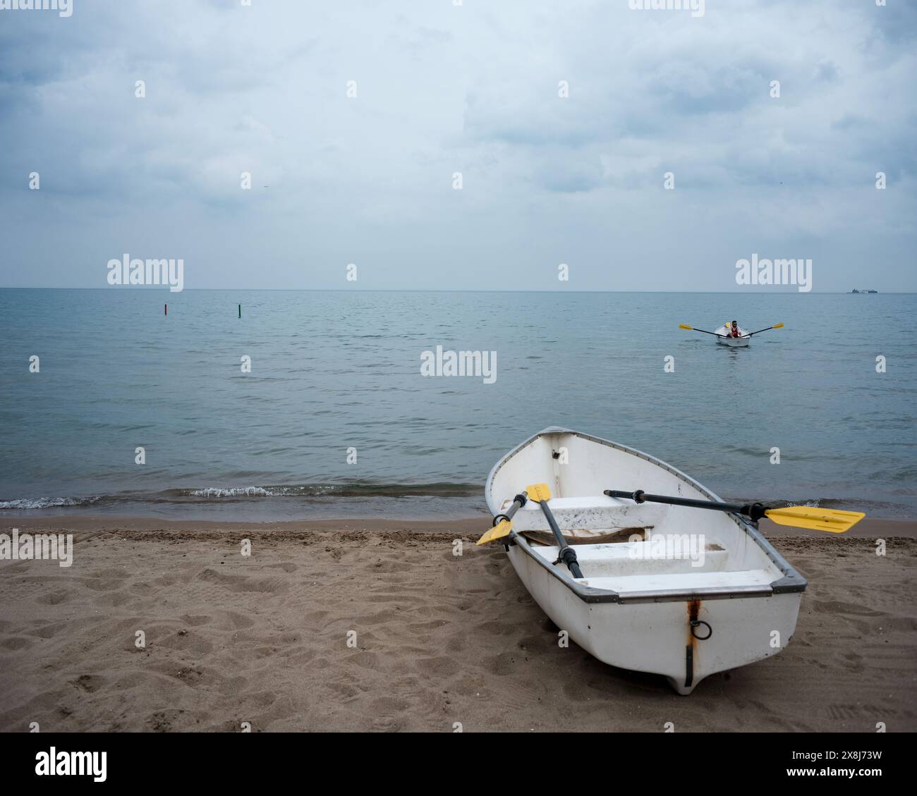 Isolation on Lake Michigan Stock Photo - Alamy