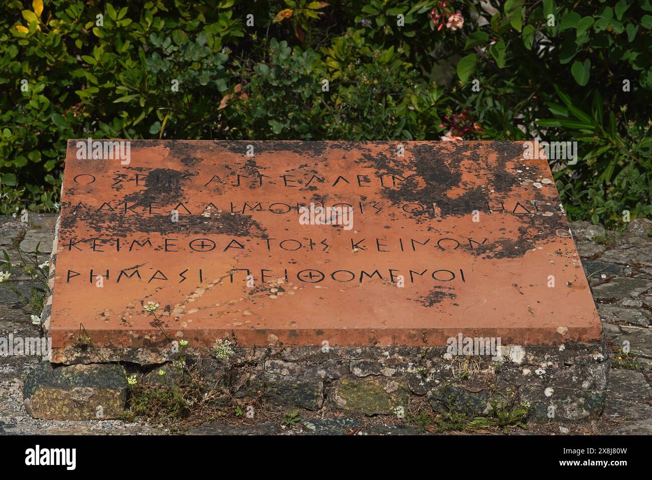 Thermopylae,the monument where the Greeks made their last stand.The ...