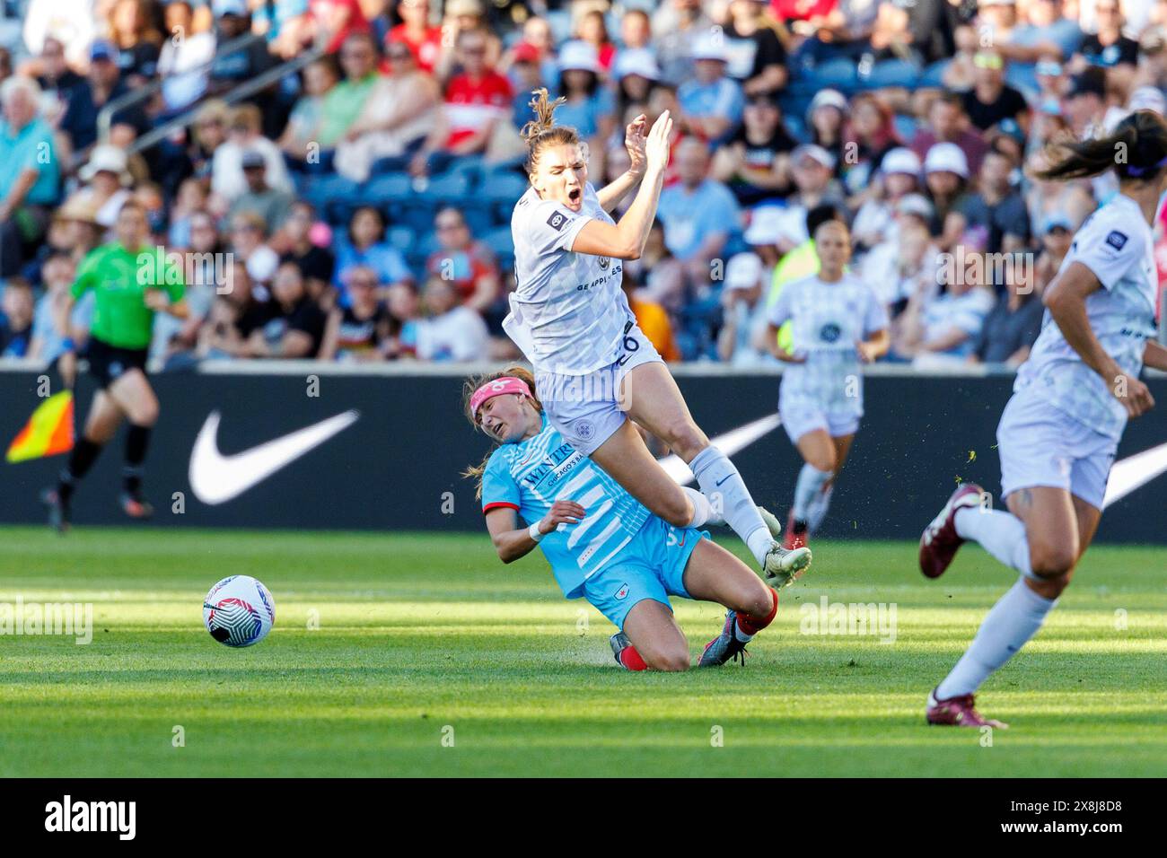 Bridgeview, Illinois, USA. 25th May, 2024. Racing Louisville FC ...