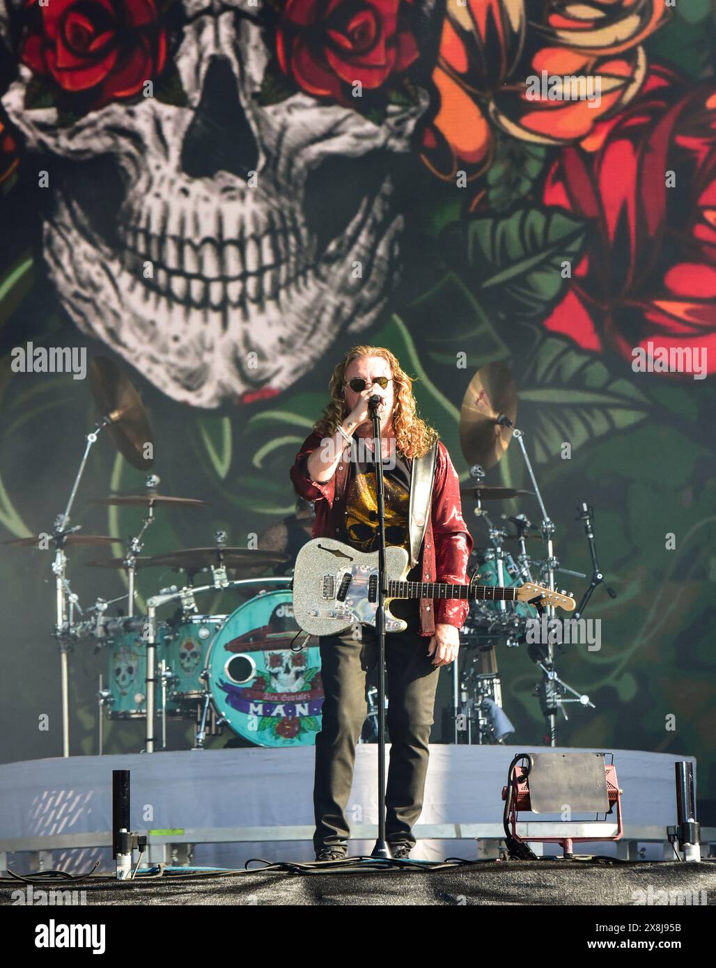 Napa, California, USA. 25th May, 2024. Fher Olvera of the Mexican rock ...