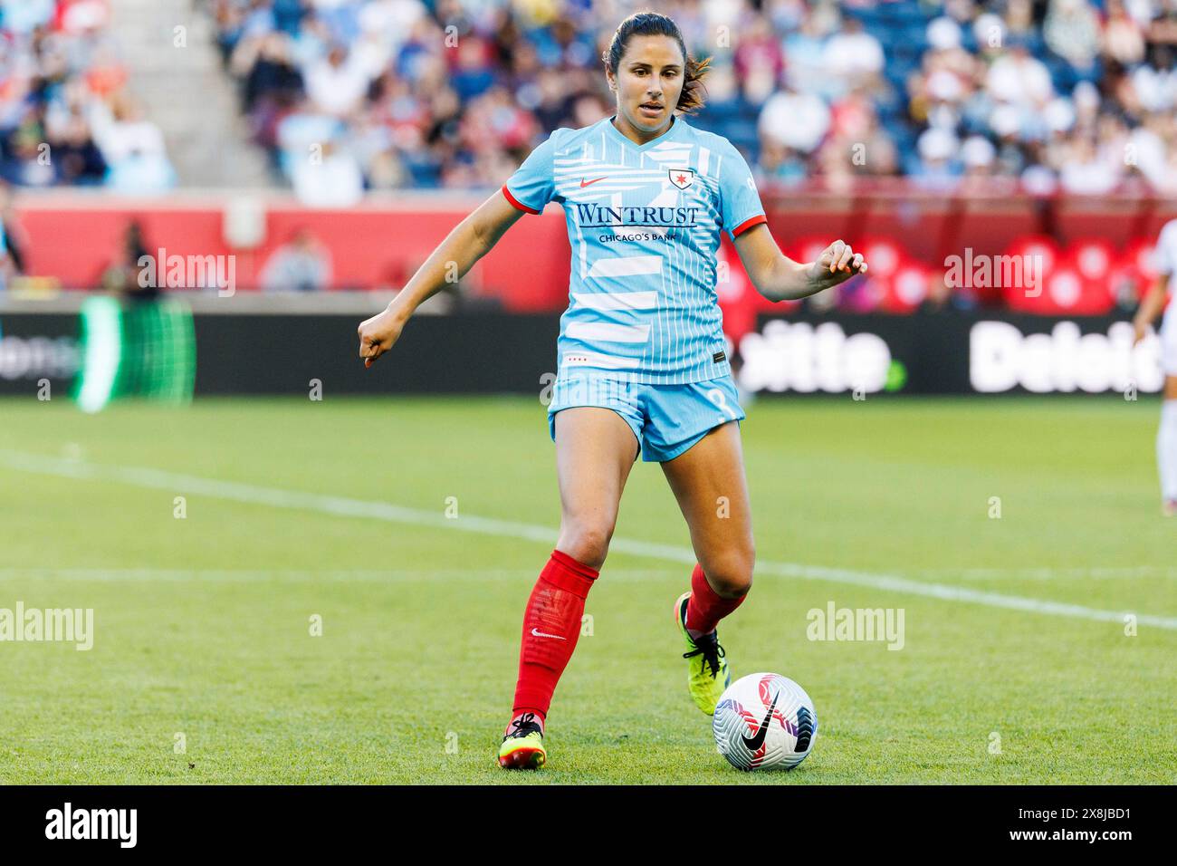 Bridgeview, Illinois, USA. 25th May, 2024. Chicago Red Stars defender ...