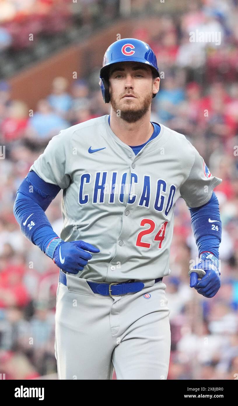 St. Louis, United States. 25th May, 2024. Chicago Cubs Cody Bellinger ...