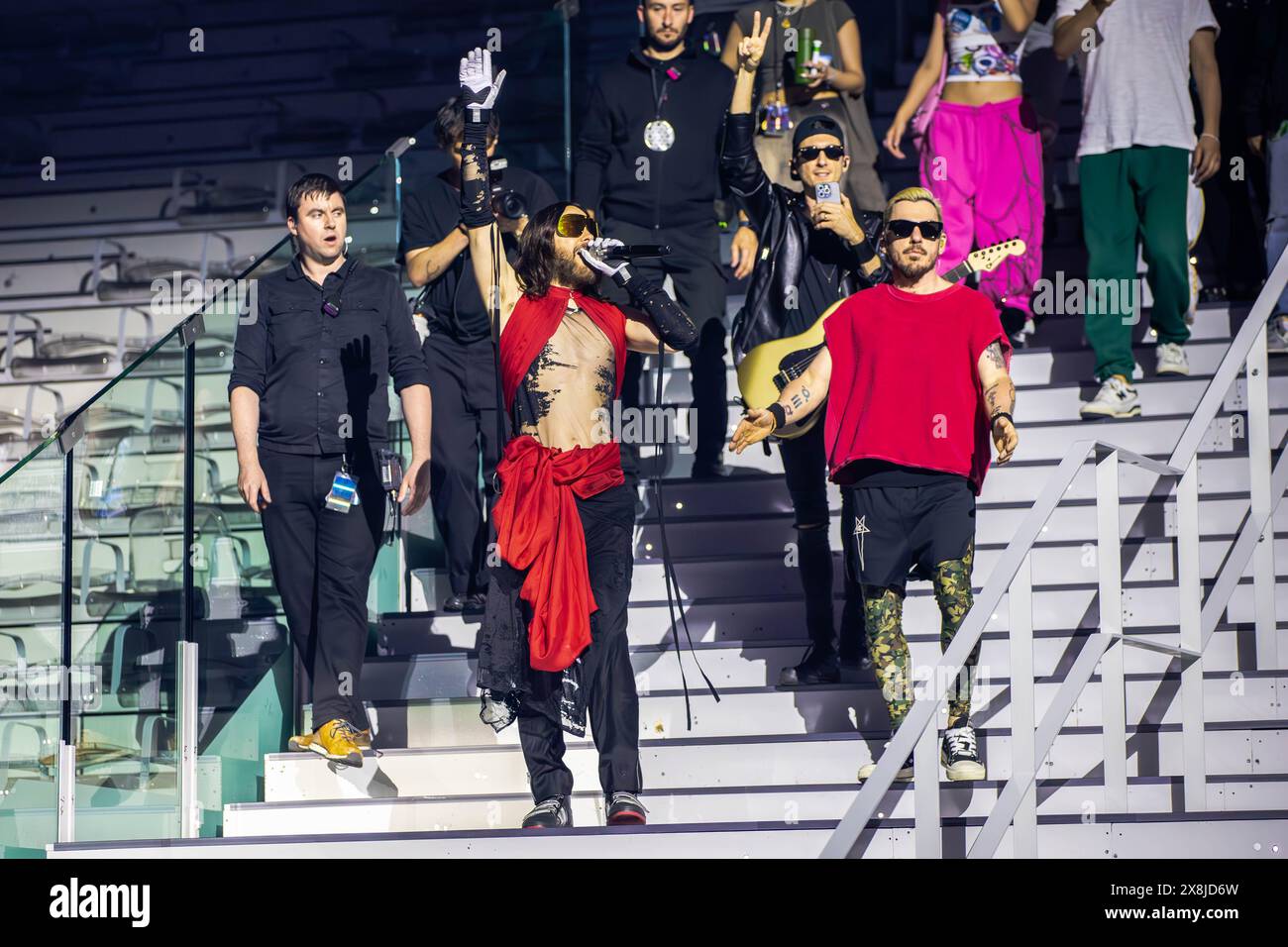 Turin, Italy. 25th May, 2024. The American band THIRTY SECONDS TO MARS ...