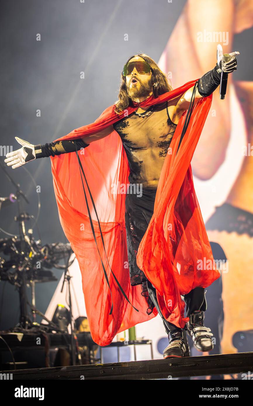 Turin, Italy. 25th May, 2024. The American band THIRTY SECONDS TO MARS ...