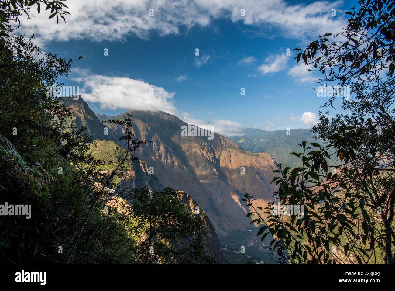 mountain peaks of the Cordillera Eastern in southern Peru in the ...