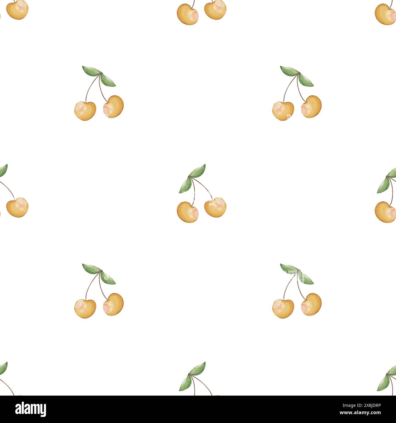 Cherry hand drawn drawing Cut Out Stock Images & Pictures - Alamy