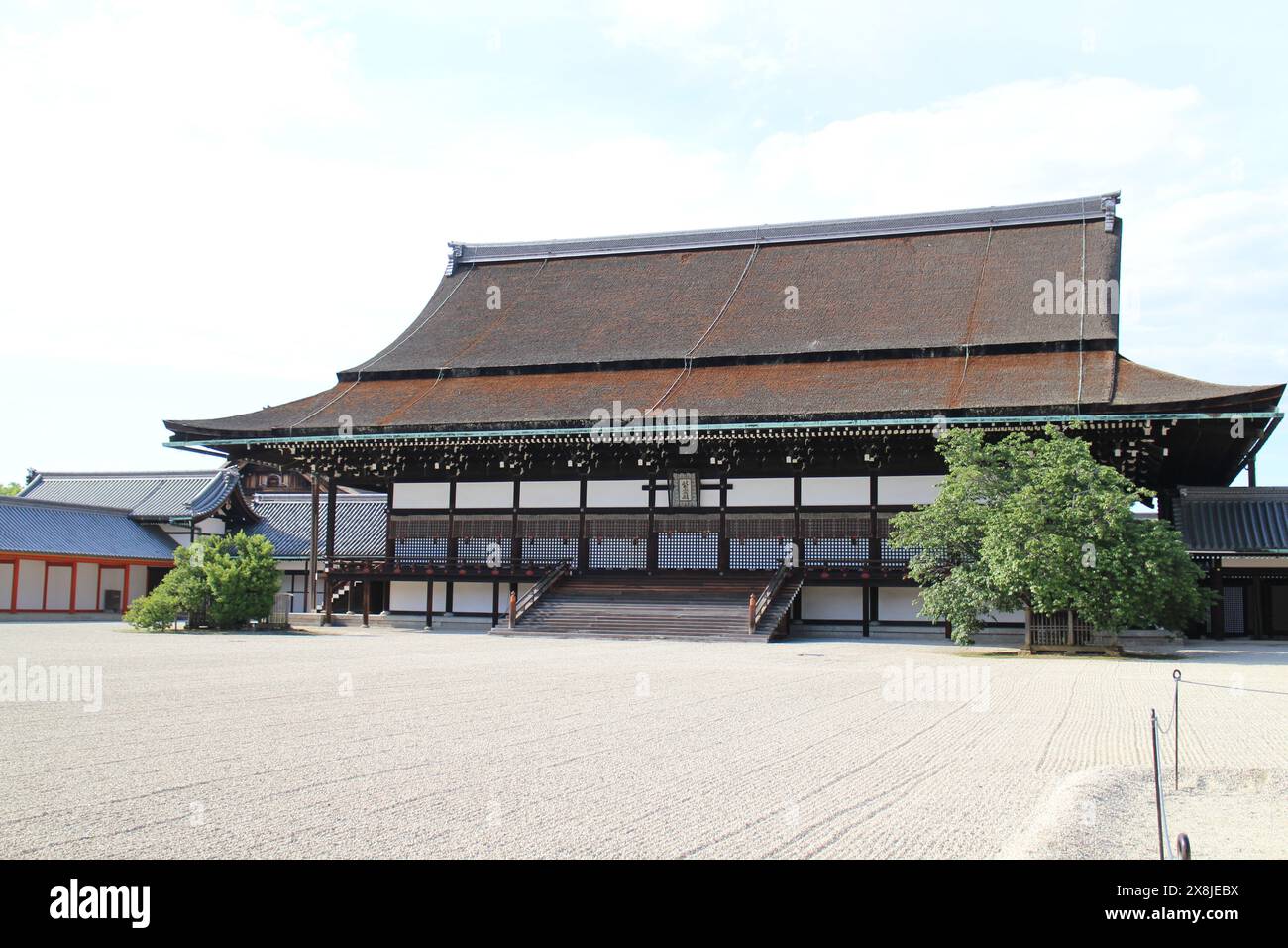 Shishin-den in Kyoto Imperial Palace, Japan (Japanese words mean the ...