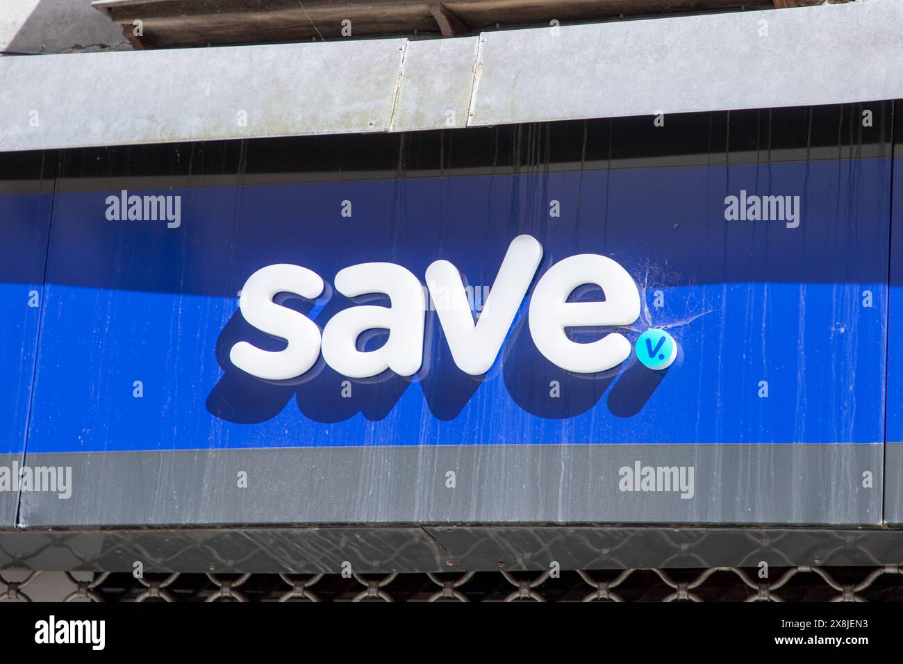 nantes , France - 05 22 2024 : save brand text and store logo sign for ...