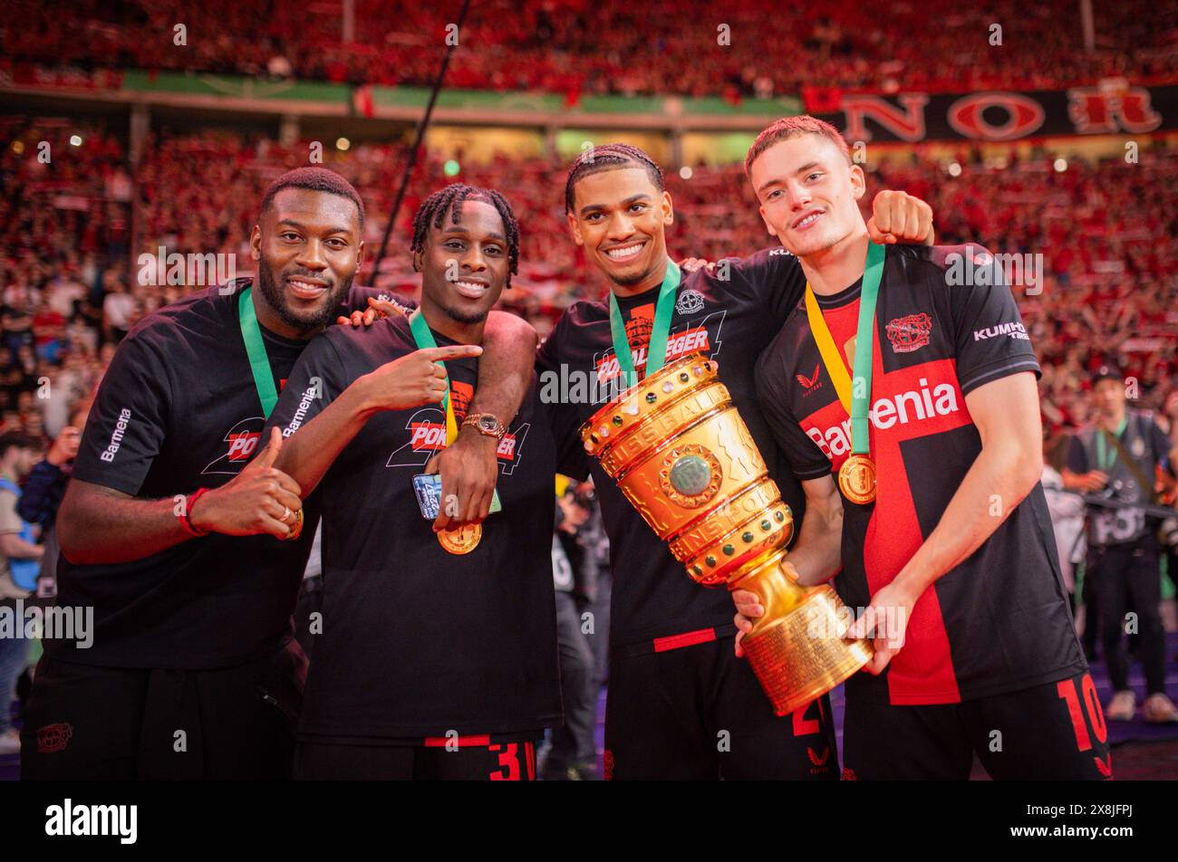Berlin, Germany. 25th Mai 2024. Timothy Fosu-Mensah (Leverkusen ...