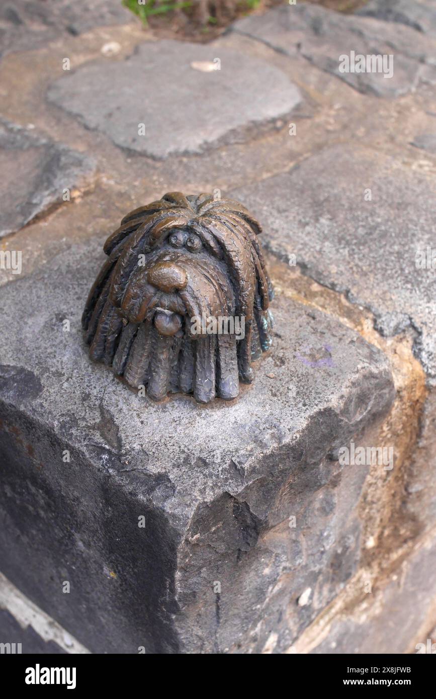 Puli, a bronze mini statue by Hungarian Ukrainian sculptor Mihaly ...