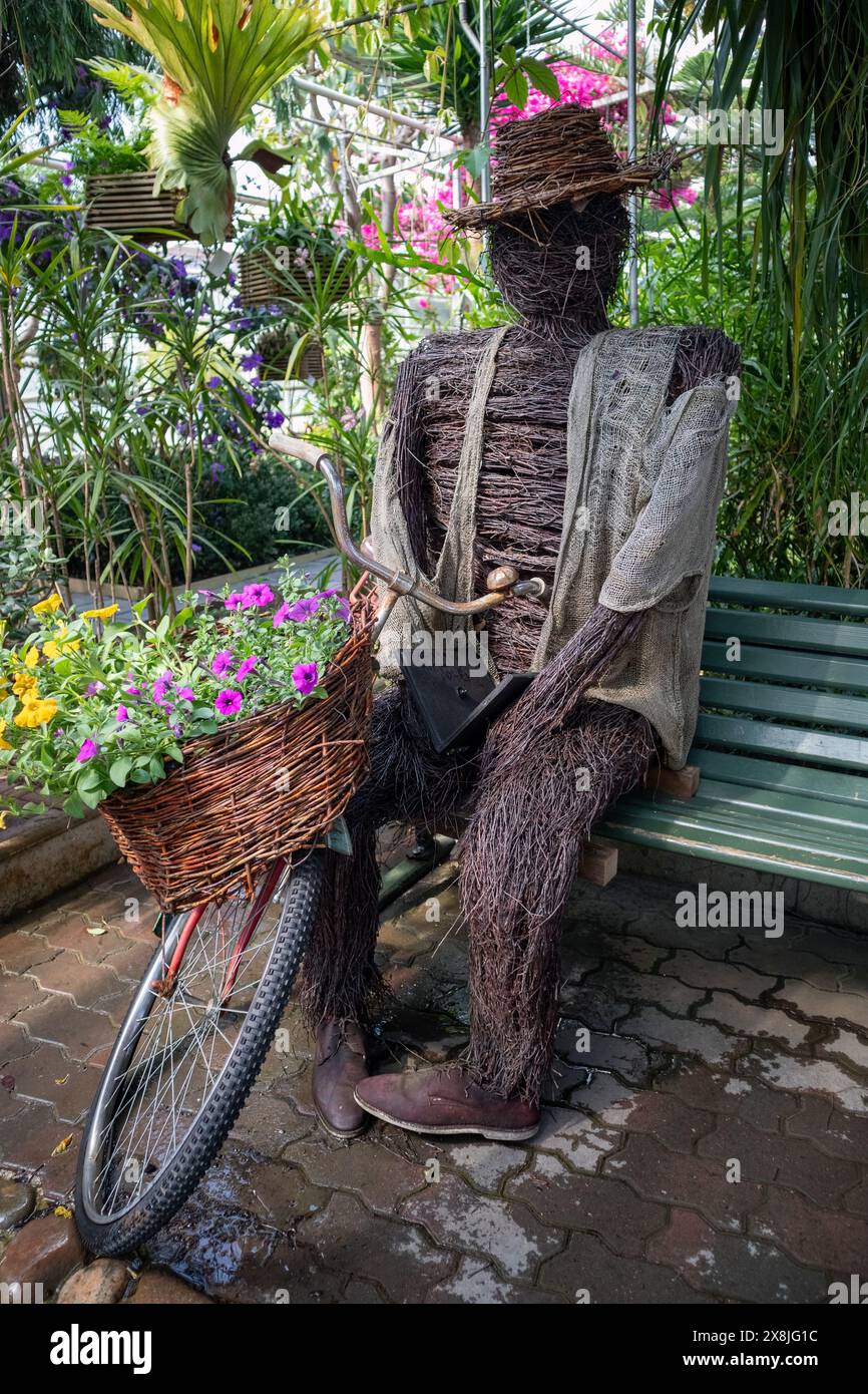 male sculpture made of twigs Stock Photo - Alamy