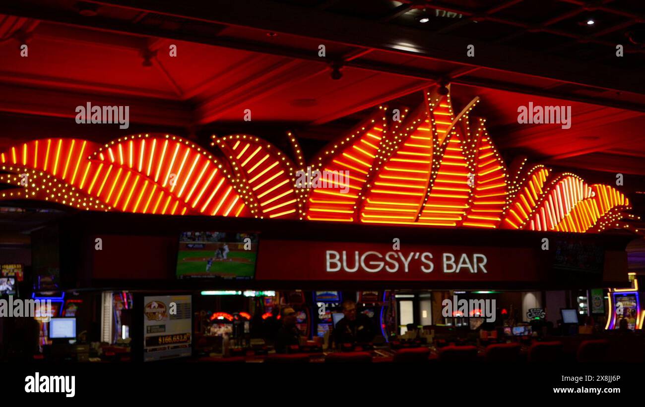 Las Vegas, Nevada, USA 15th May 2024 BugsyÕs Bar at The Flamingo Hotel ...