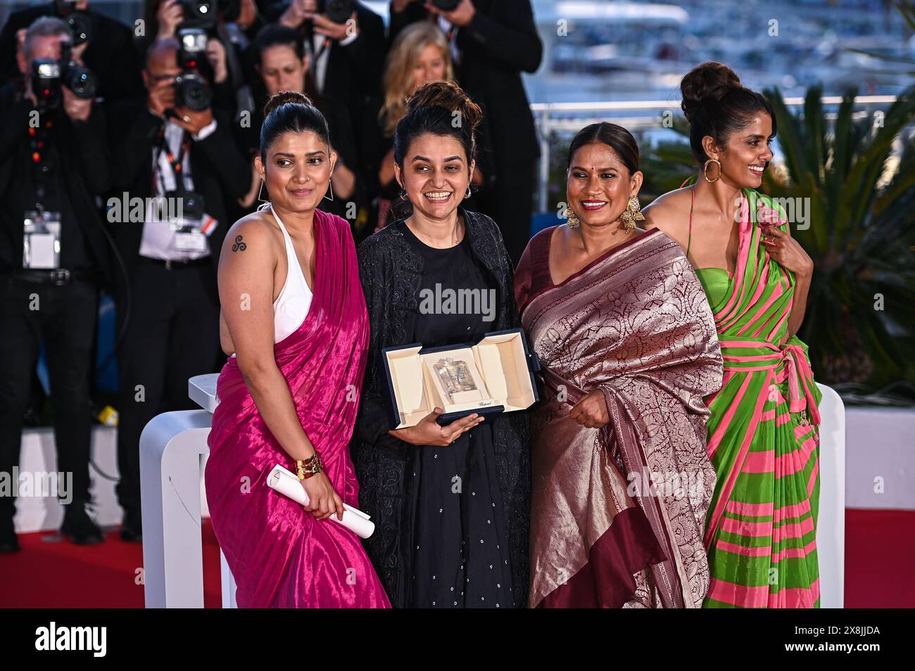 Cannes, France. 25th May, 2024. Kani Kusruti, Chhaya Kadam, Payal ...