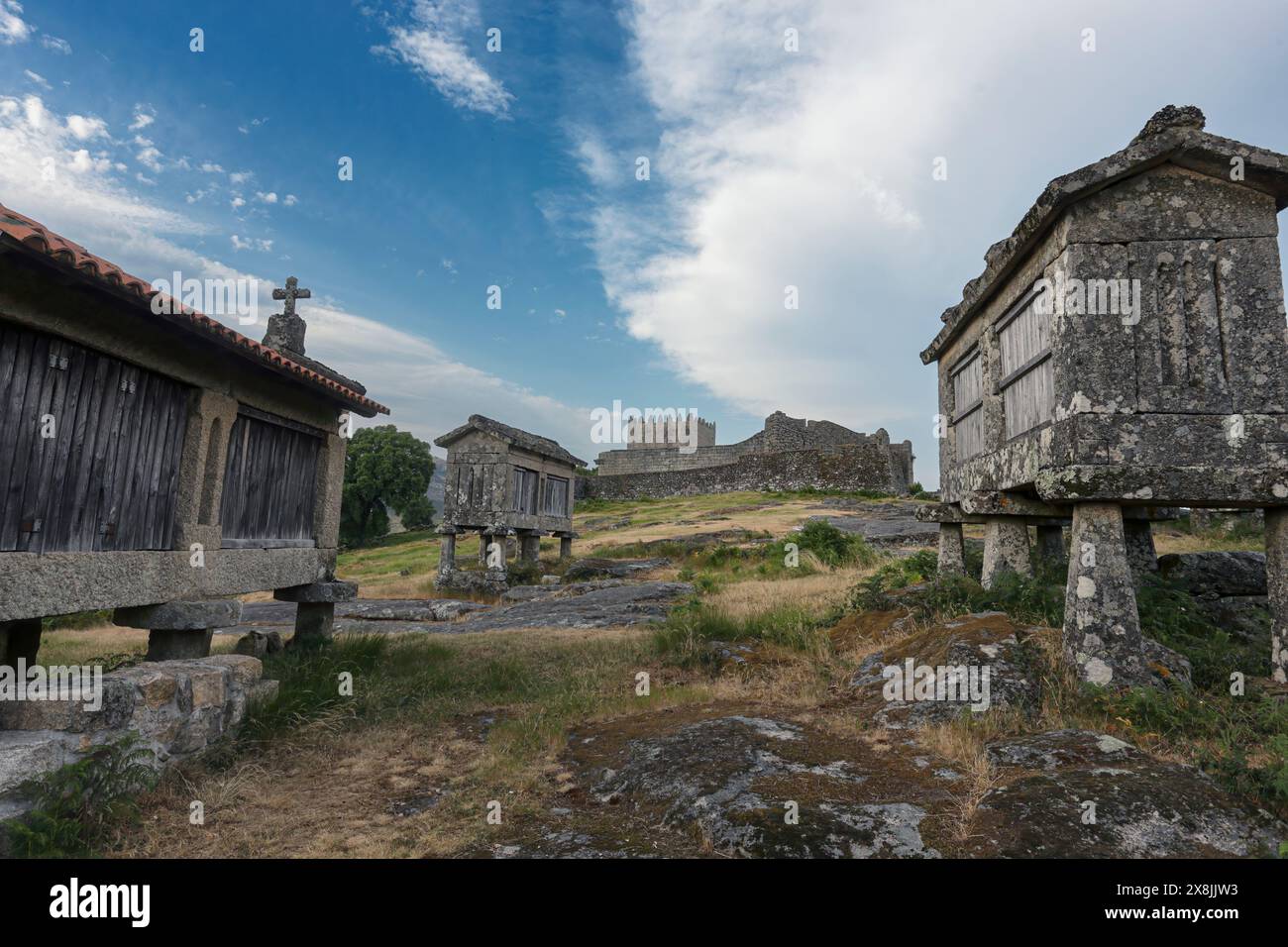 Lindoso village famous old granite cereal warehouse, espigueiros, and ...
