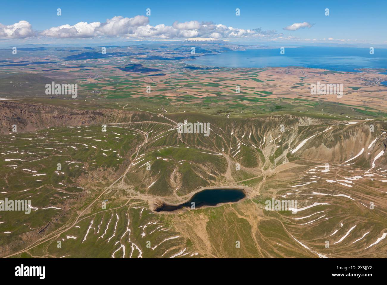 Nemrut Lake is the second largest crater lake in the world and the ...