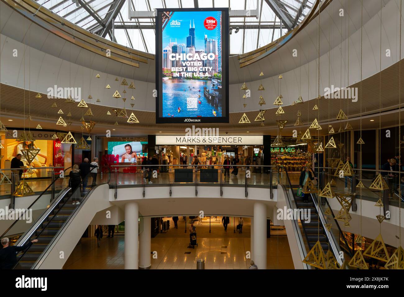 Marks & Spencer department store inside Lakeside shopping centre, West Thurrock, Essex, England ...