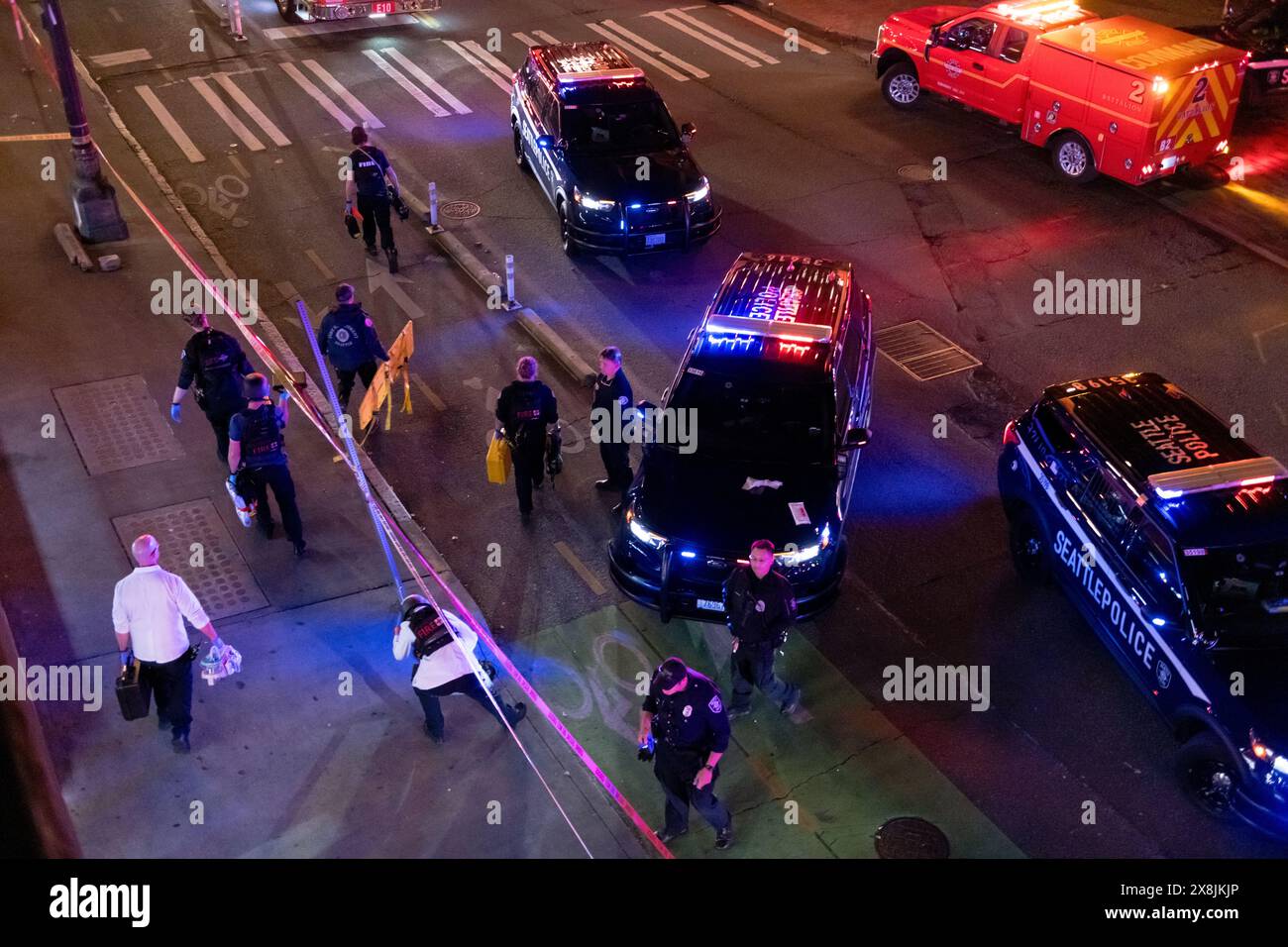Seattle, USA. 25th May 2024. Around 11:20pm A shooting erupted in the ...