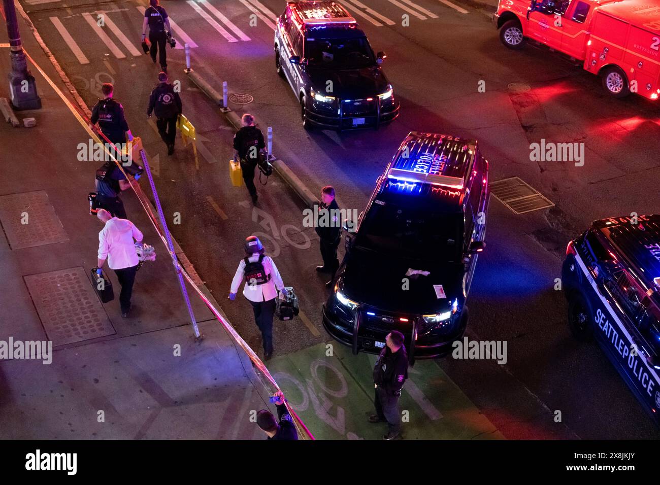 Seattle, USA. 25th May 2024. Around 11:20pm A shooting erupted in the ...