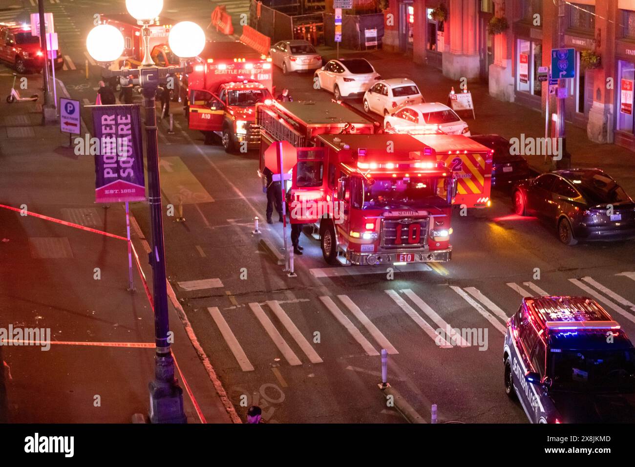 Seattle, USA. 25th May 2024. Around 11:20pm A shooting erupted in the ...