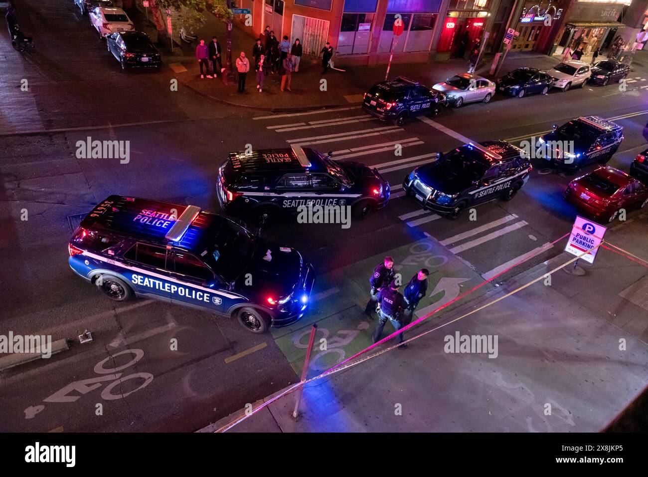 Seattle, USA. 25th May 2024. Around 11:20pm A shooting erupted in the ...