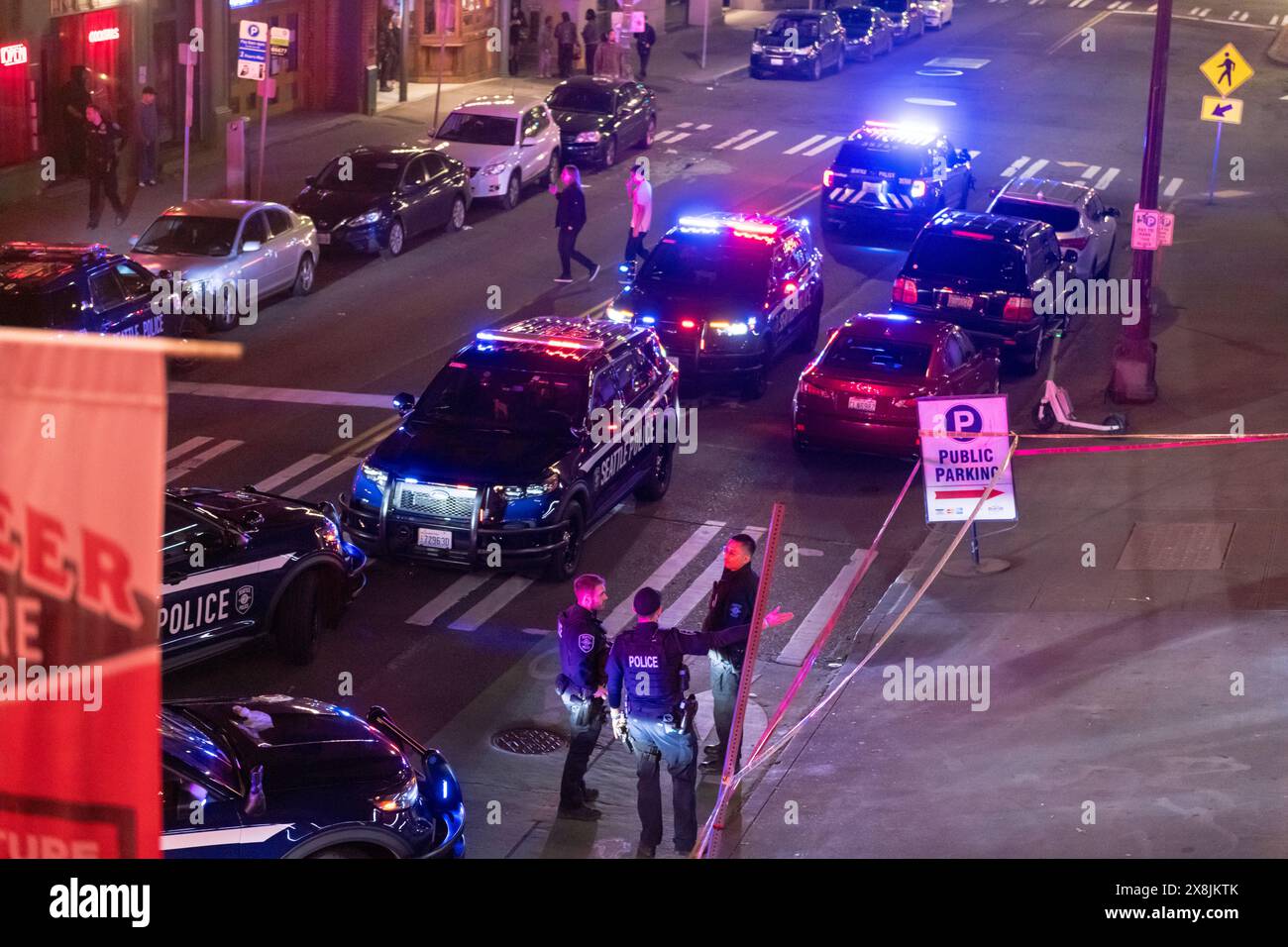 Seattle, USA. 25th May 2024. Around 11:20pm A shooting erupted in the ...