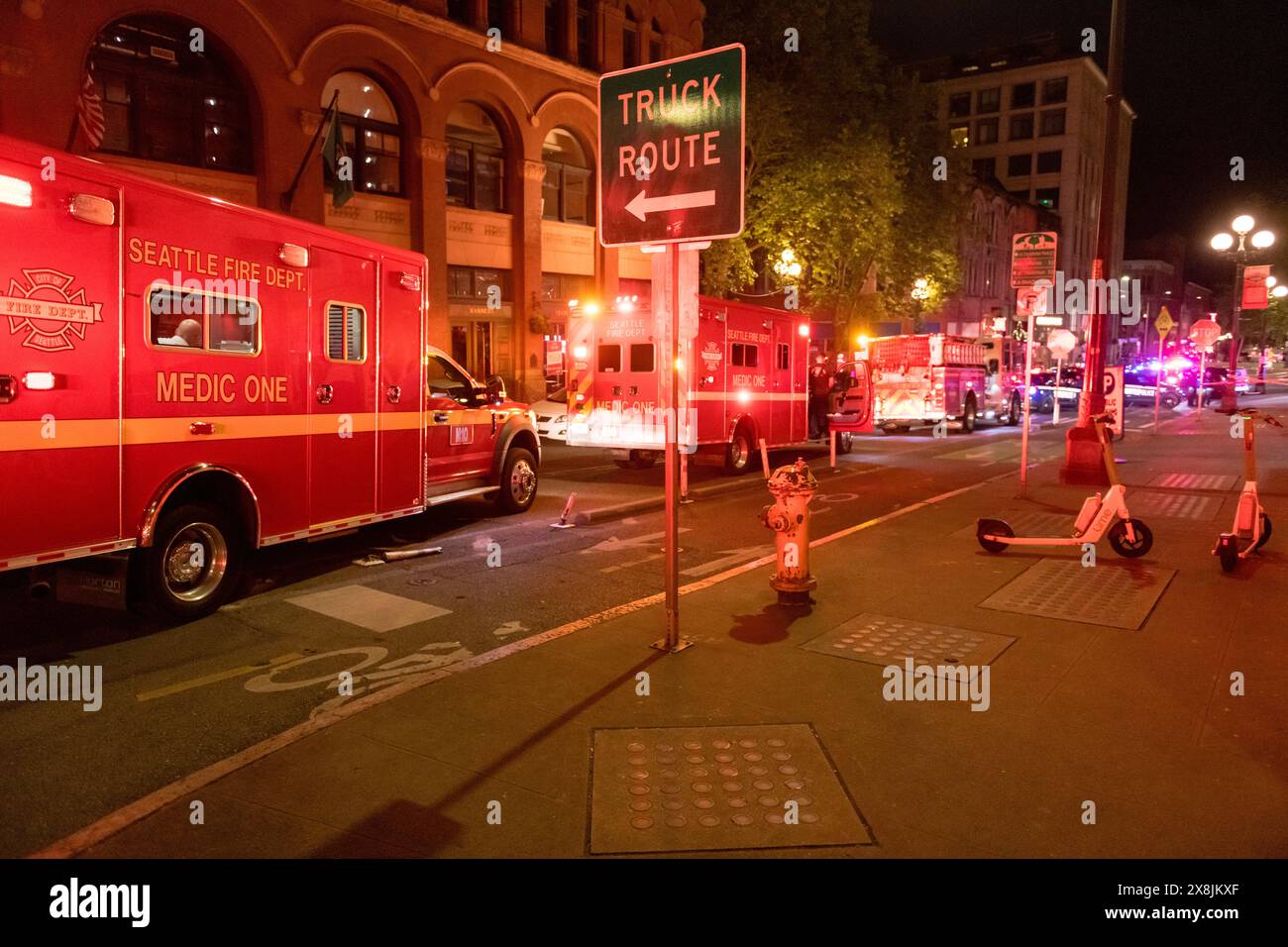 Seattle, USA. 25th May 2024. Around 11:20pm A shooting erupted in the ...