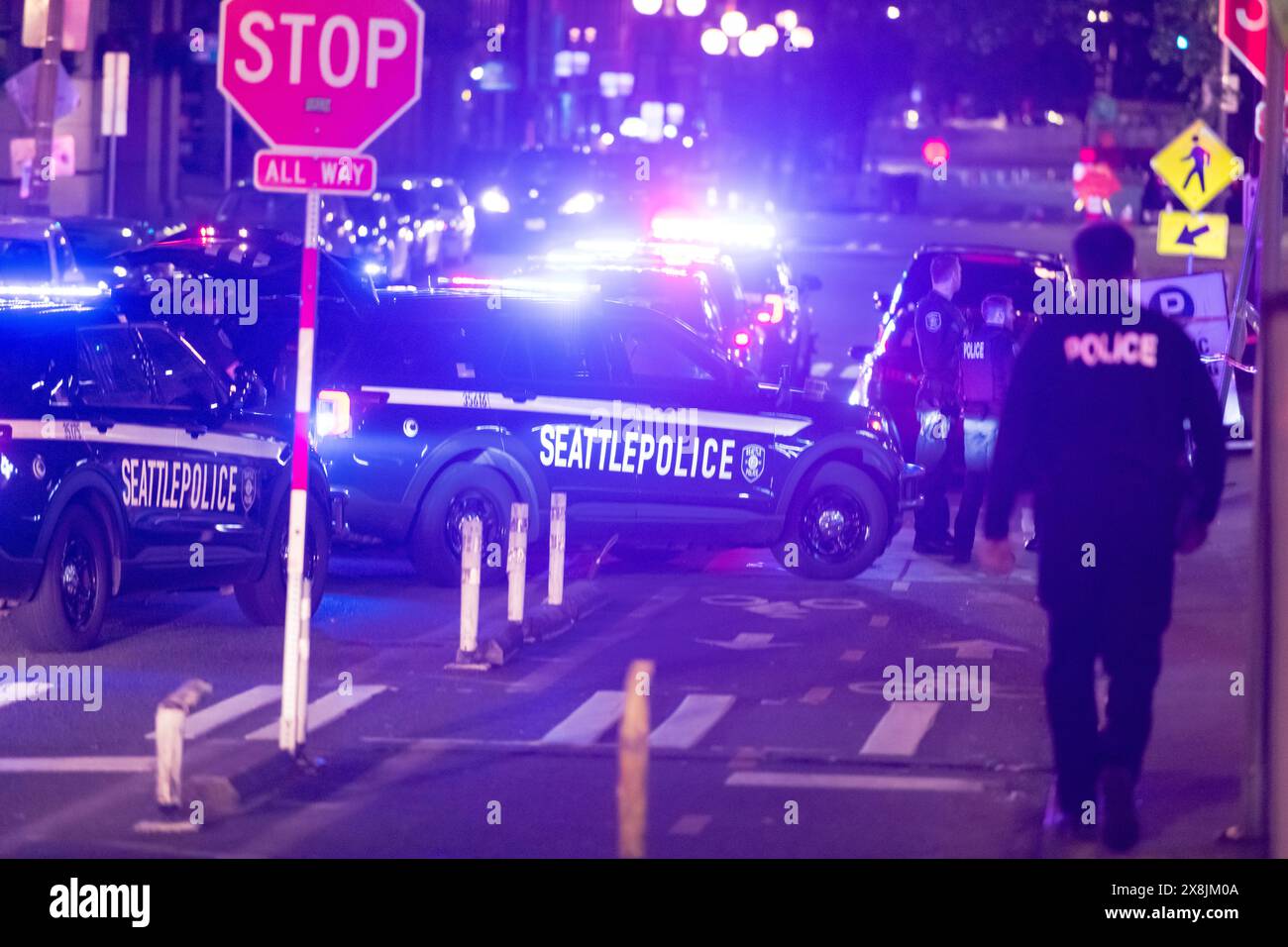 Seattle, USA. 25th May 2024. Around 11:20pm A shooting erupted in the ...