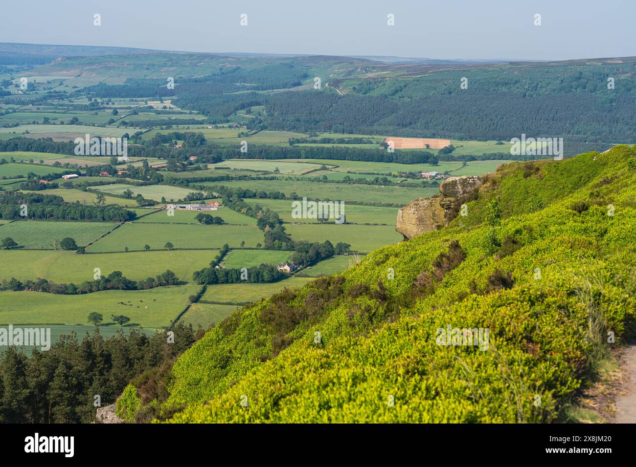Landscape near Great Broughton, North Yorkshire, England, UK Stock ...