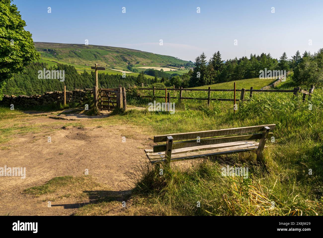 Landscape near Great Broughton, North Yorkshire, England, UK Stock ...