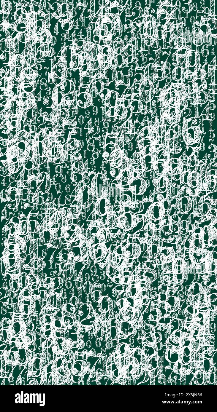 Falling numbers. Math study concept with flying digits. Back to school ...