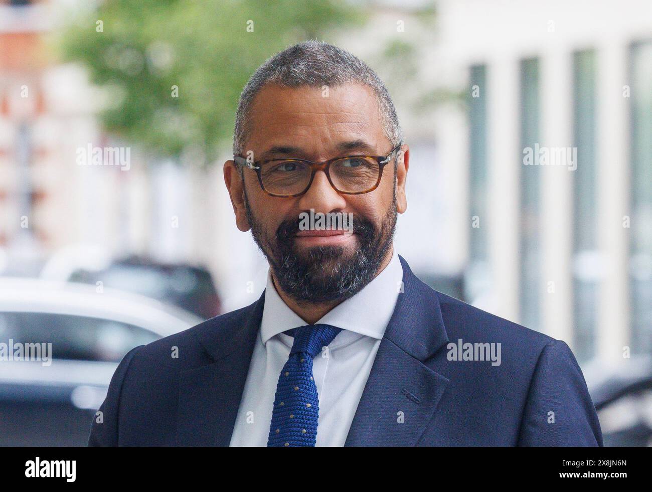 London, UK. 26th May, 2024. James Cleverly, Home Secretary, at the BBC ...