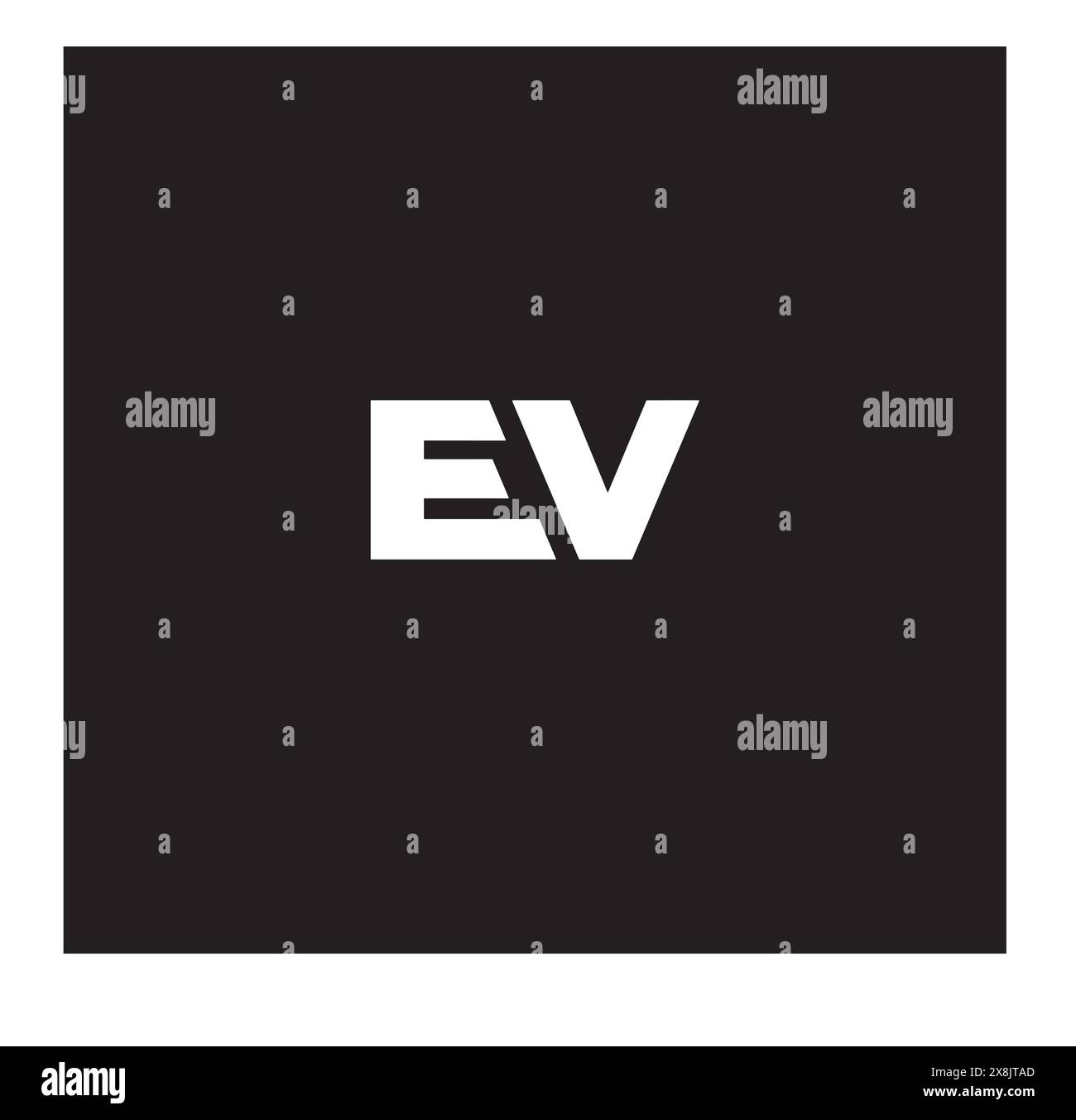 ev logo designe Stock Vector Image & Art - Alamy