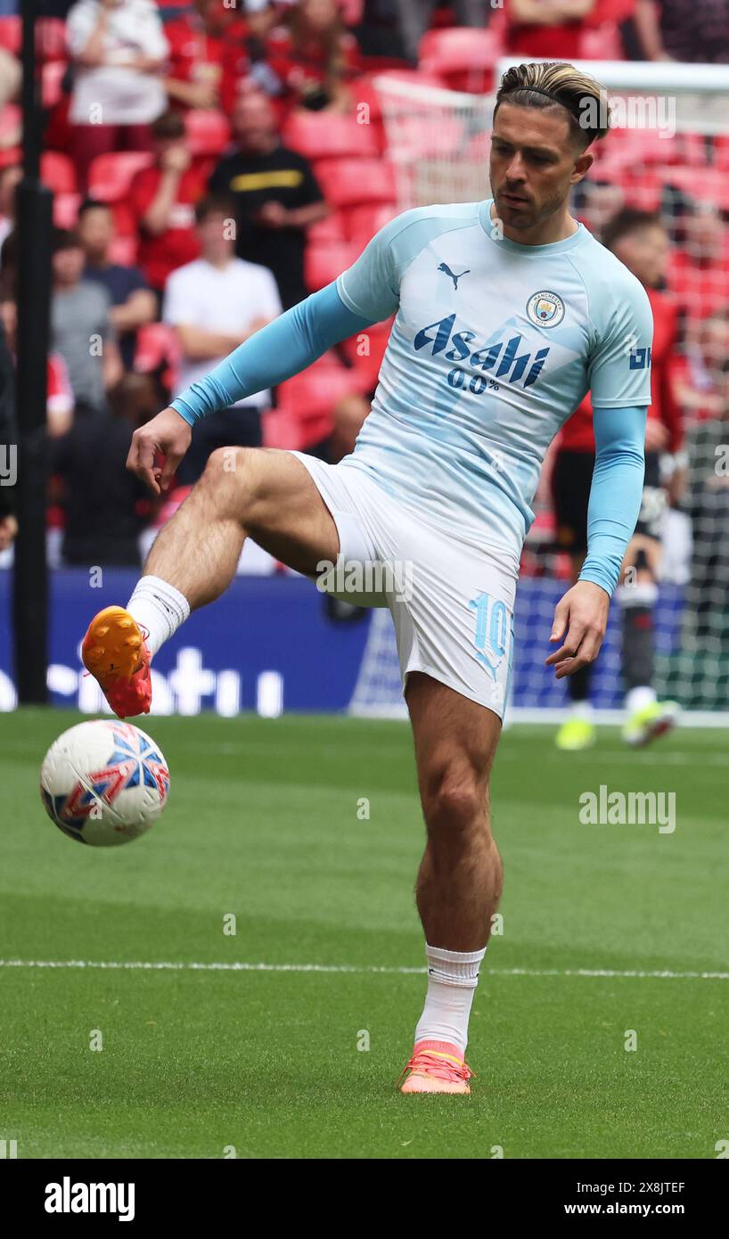 London, UK. 25th May, 2024. LONDON, ENGLAND - Manchester City's Jack ...