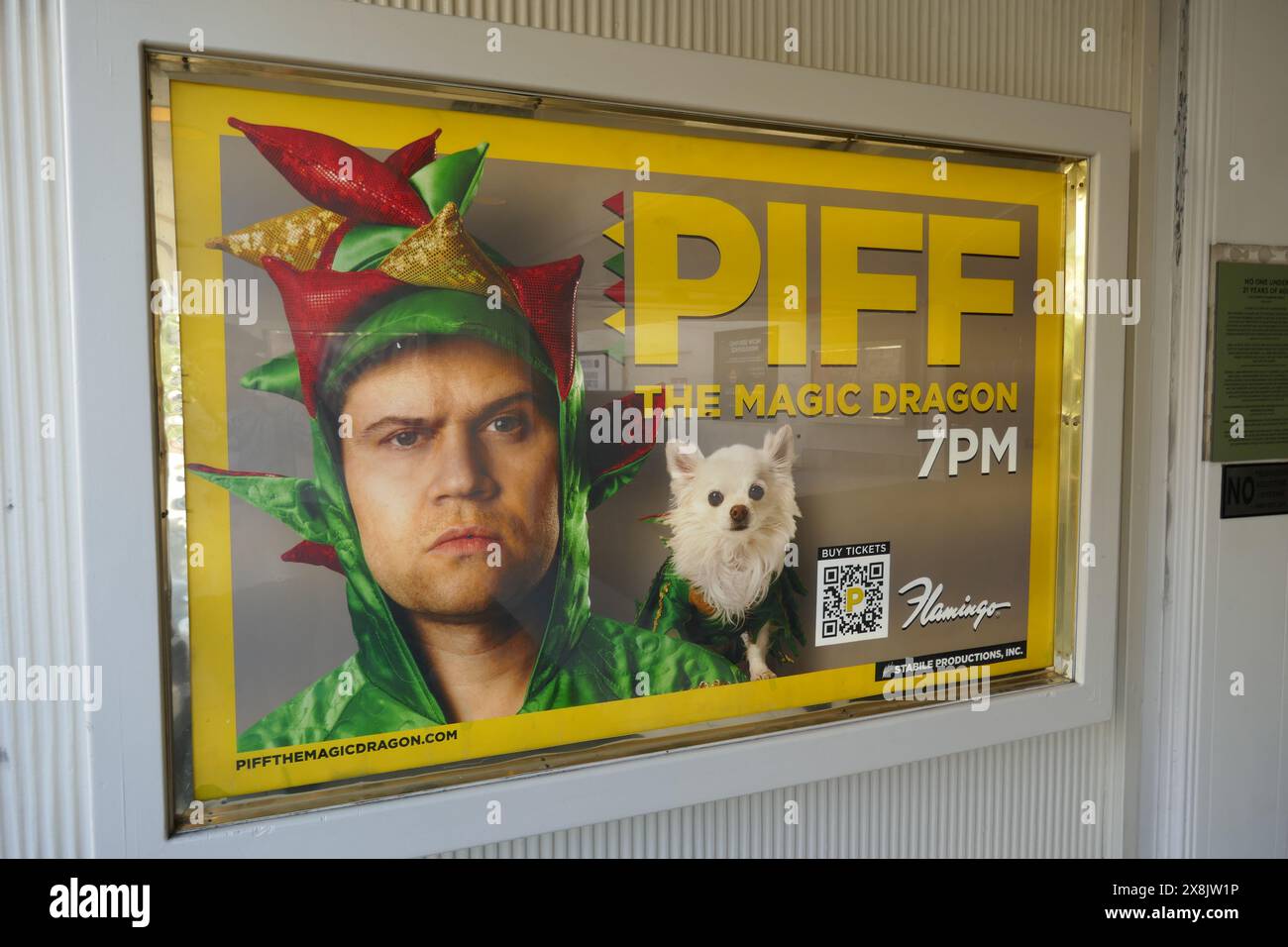 Las Vegas, Nevada, USA 15th May 2024 PIFF The Magic Dragon Poster at The Flamingo Hotel & Casino ...