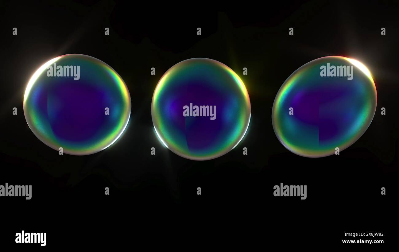 Holographic 3d glass liquid abstract fluid shape transparent objects 3d ...