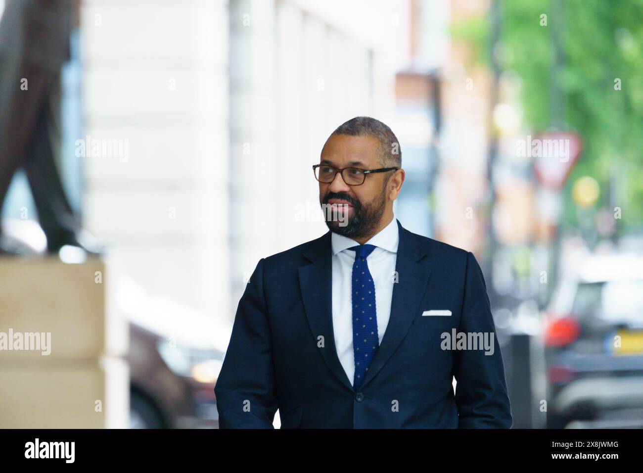 BBC Headquarters 26th May 2024 Rt Hon James Cleverly, Home Secretary ...