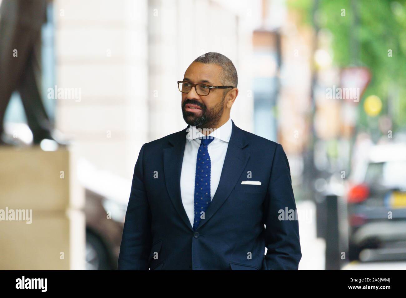 BBC Headquarters 26th May 2024 Rt Hon James Cleverly, Home Secretary ...