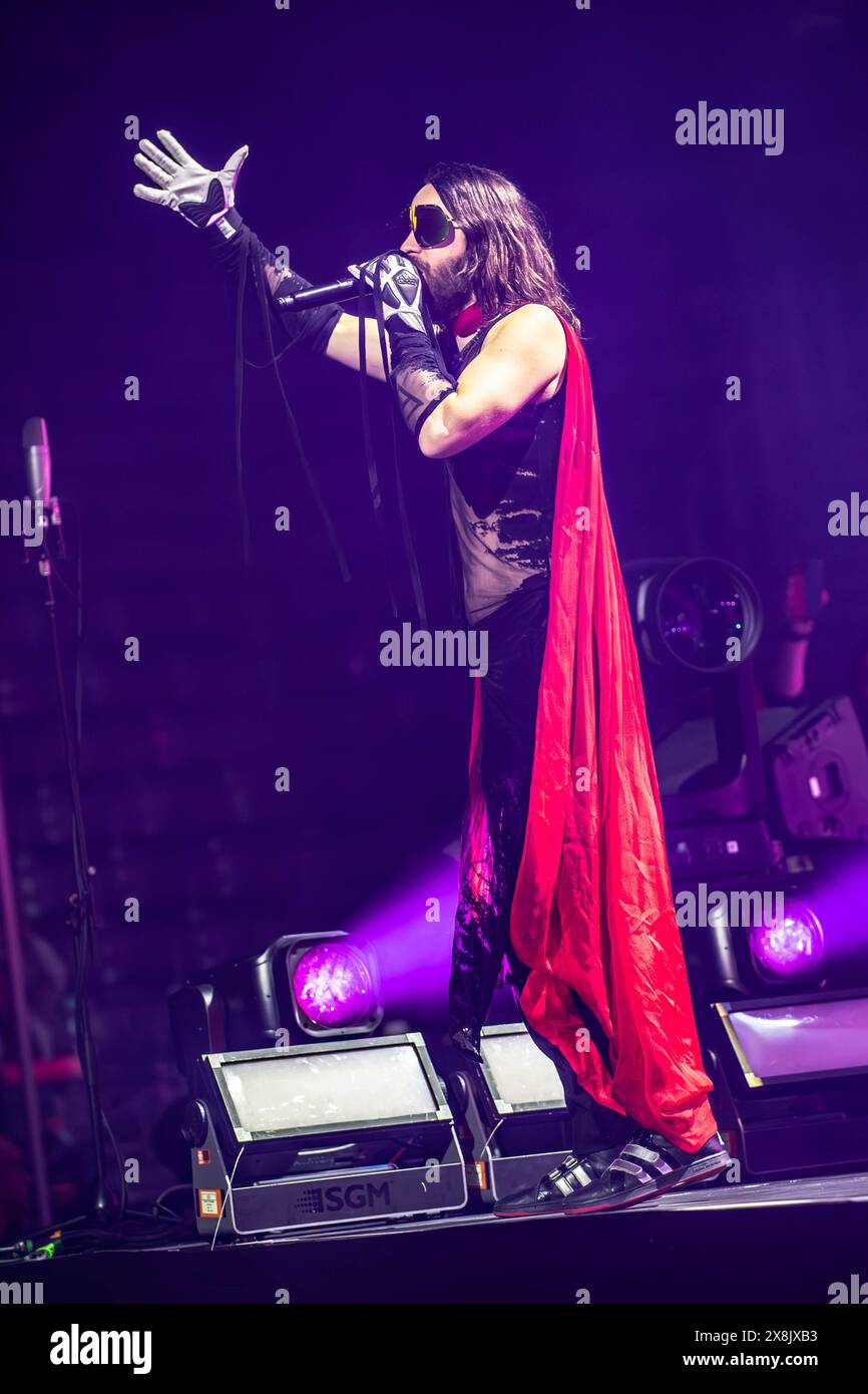 Turin Italy. 25th May 2024. The American band THIRTY SECONDS TO MARS ...