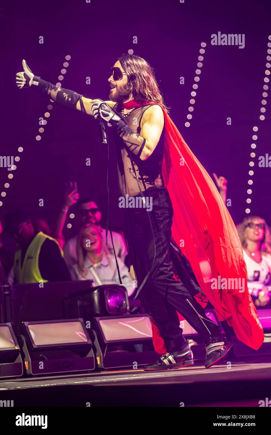 Turin Italy. 25th May 2024. The American band THIRTY SECONDS TO MARS ...