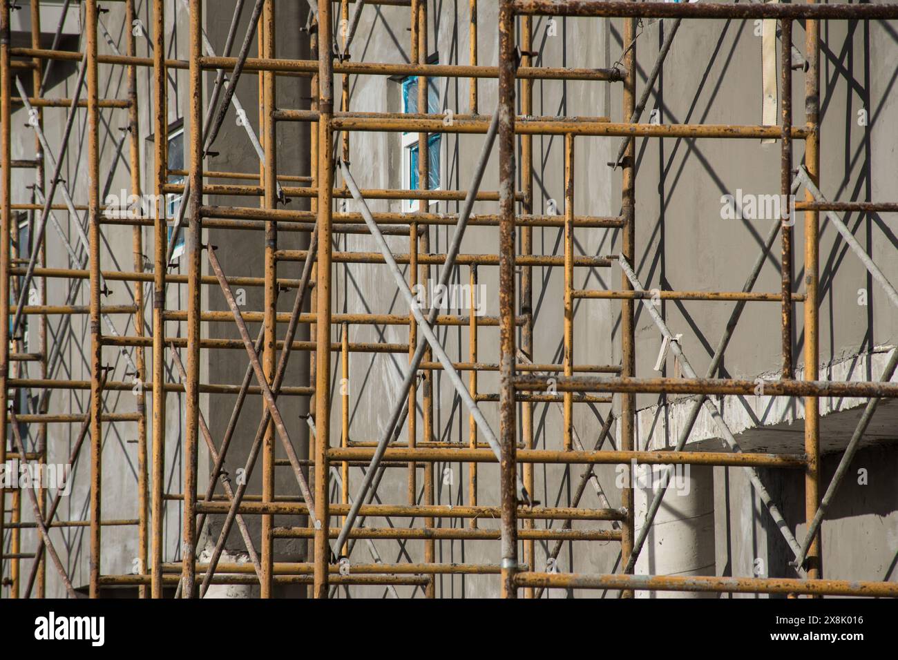 Unfinished construction project in the Cayman Islands Caribbean. the ...