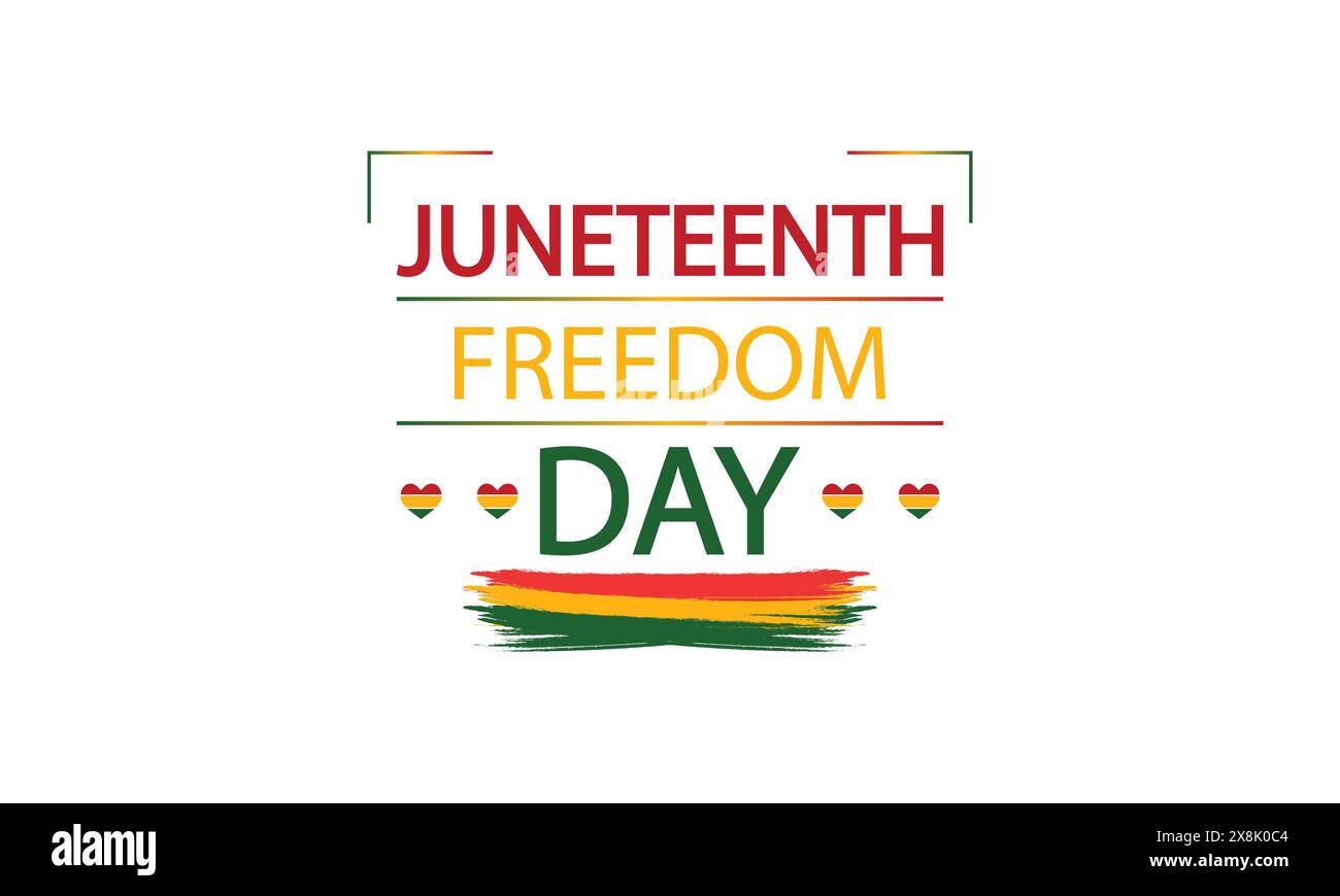 Honoring Juneteenth Freedom Day with Creative Flag Design Stock Vector ...