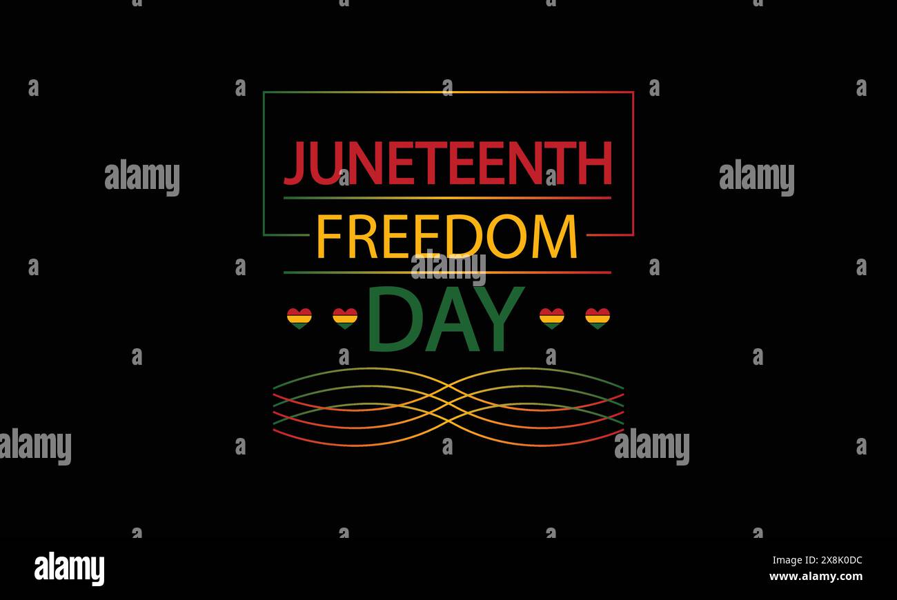 Honoring Juneteenth Freedom Day with Creative Flag Design Stock Vector ...