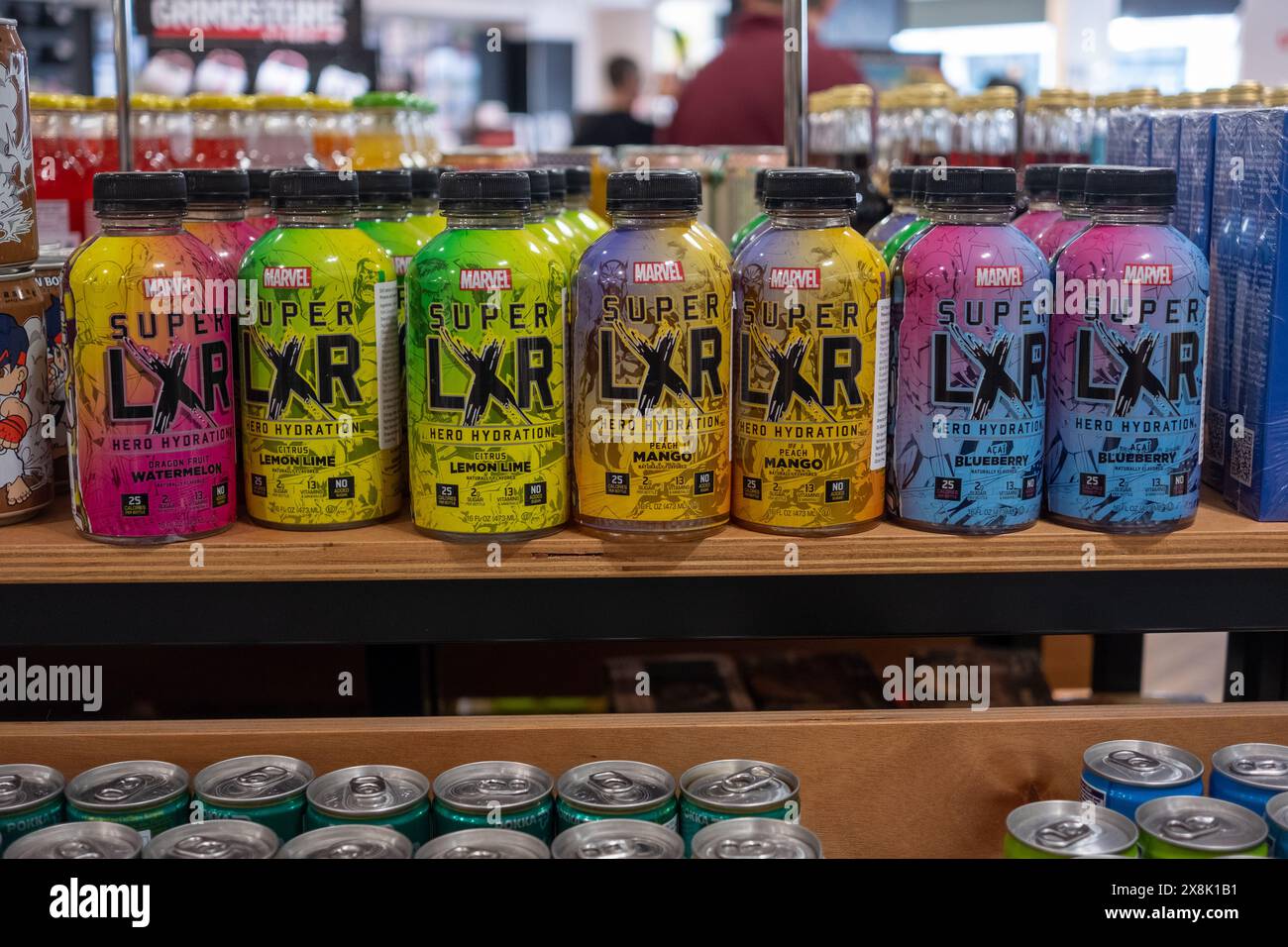 Marvel super lxr hero hydration on the shelves in a hi-res stock ...