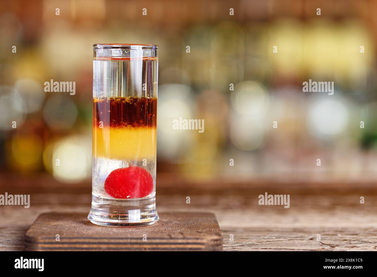 A cocktail Chekhov based on gin and martini rosso, a multi-layered ...